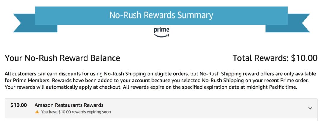 How to Get the Most out of Amazon's No Rush Shipping Rewards