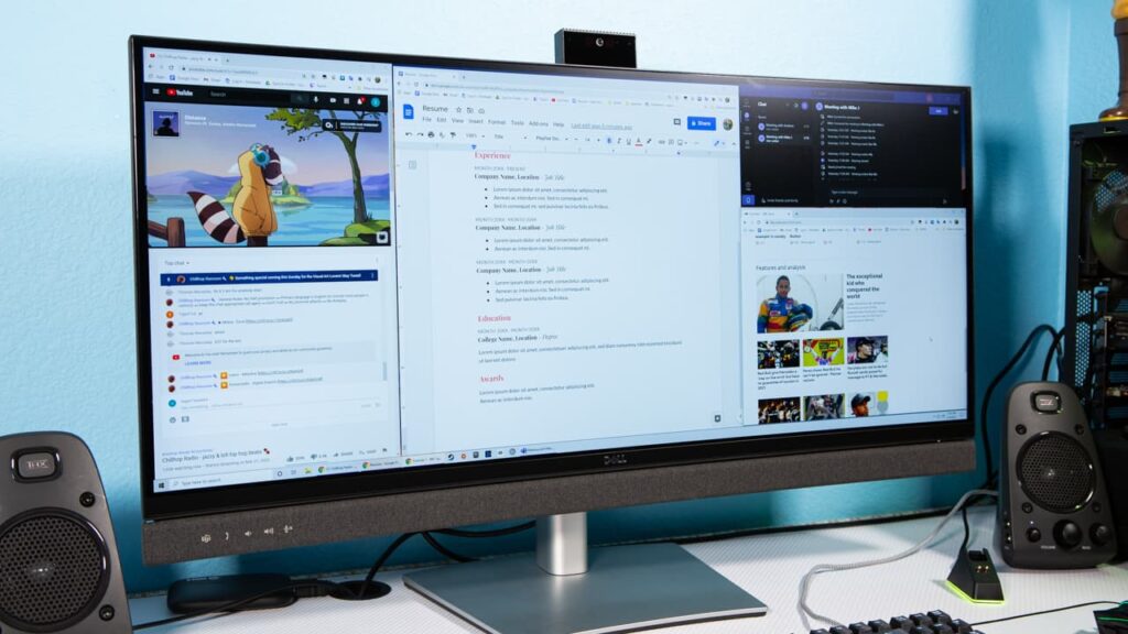 Dell 34 Curved Video Conferencing Monitor Review