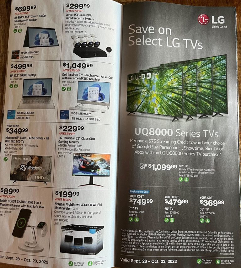 Costco October 2022 Coupon Book and Best Deals of the Month