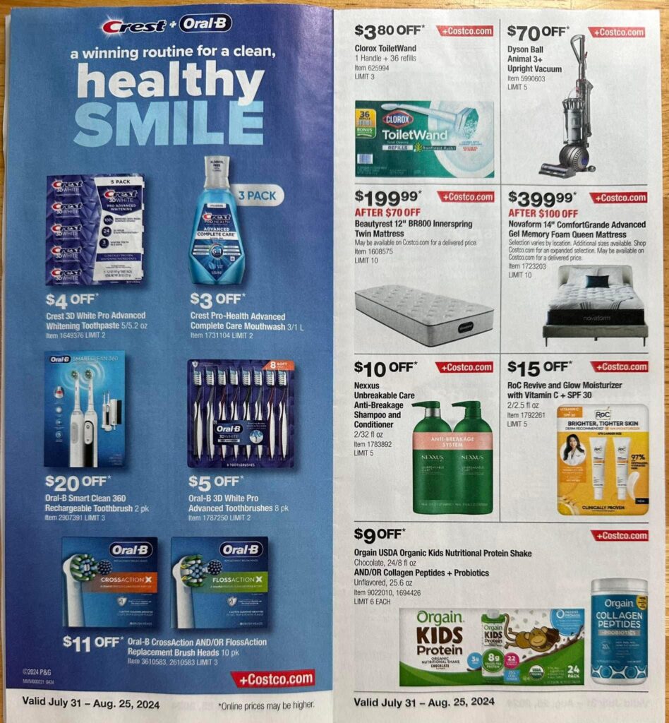 Costco Coupon Book | August 2024 | Current Deals & Sales